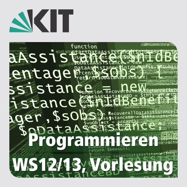Programmieren, WS12/13, Vorlesung | Listen to Podcasts On Demand Free ...